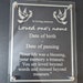 Laser Engraved Custom Memorial Plaque - Etsy