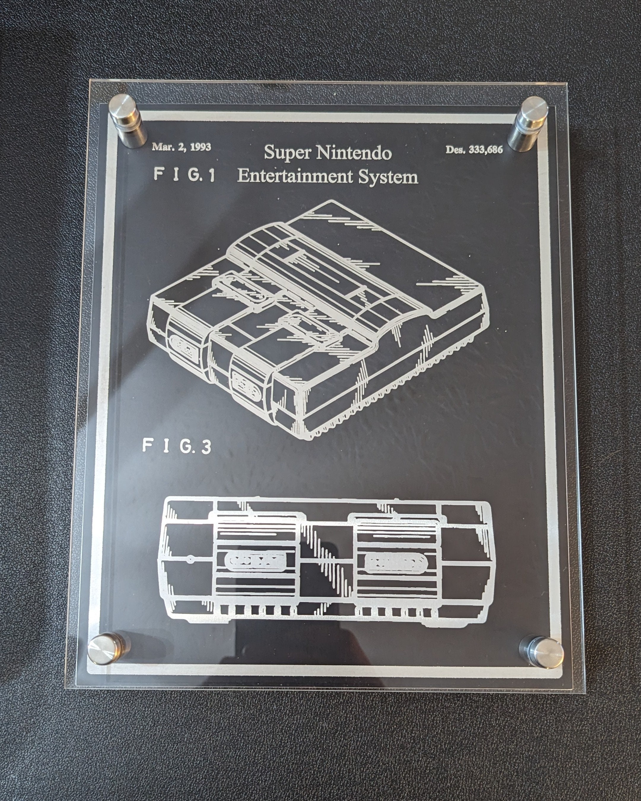 Laser Engraved Super Nintendo Patent Sign - Etsy