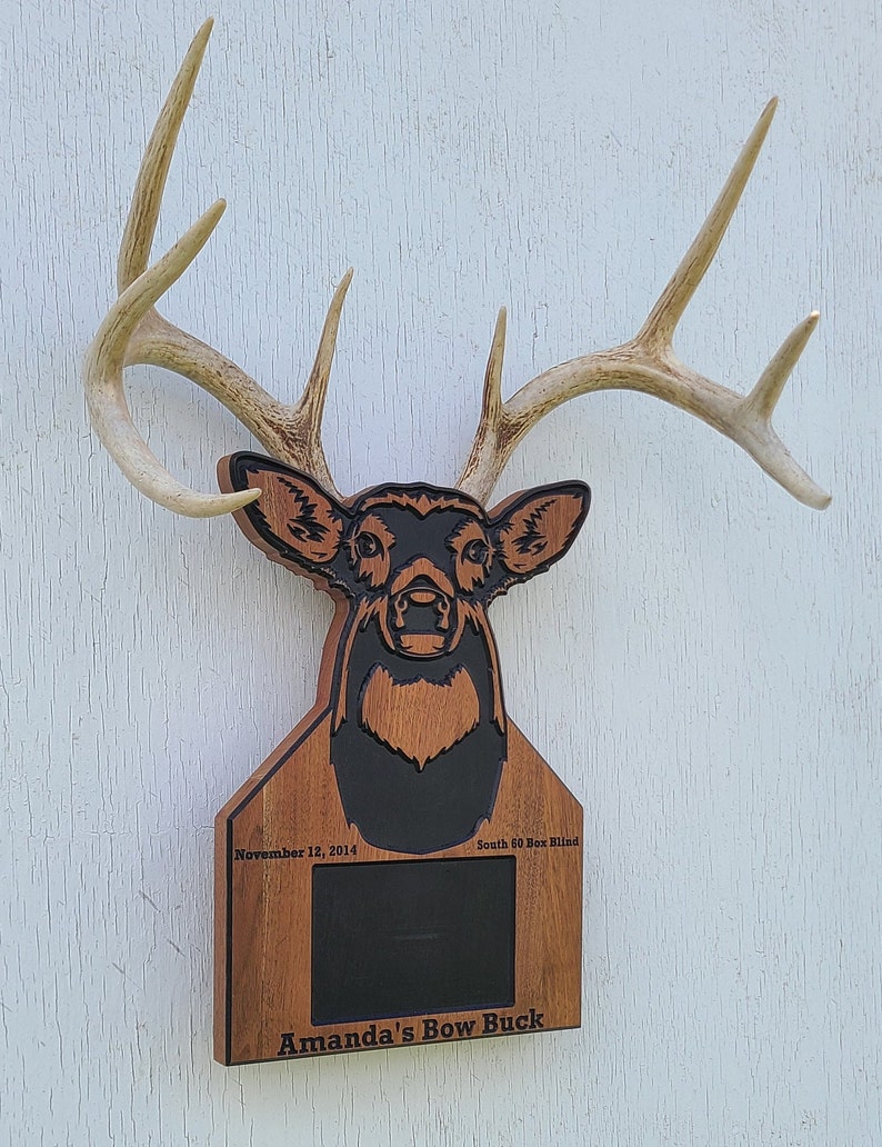 Custom Deer Mount Plaque, Antler Mount, First Deer Display ...