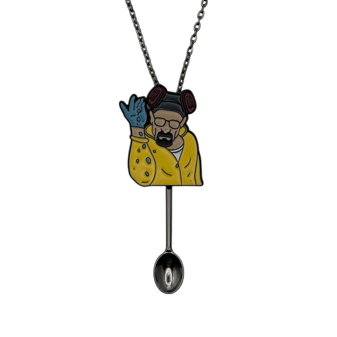 Funny Breaking Bad Small Spoon Necklace Mini Novelty Pendant on Long ...
