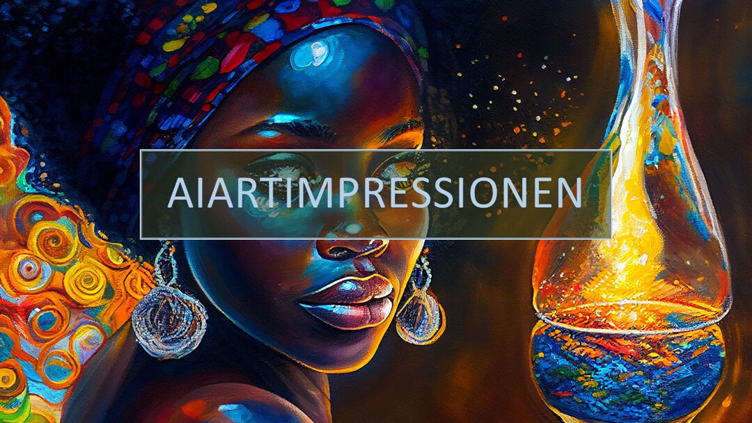 Ai-art Oil Painting Africa Woman Digital Art, AI Art, Algorithmic Art ...
