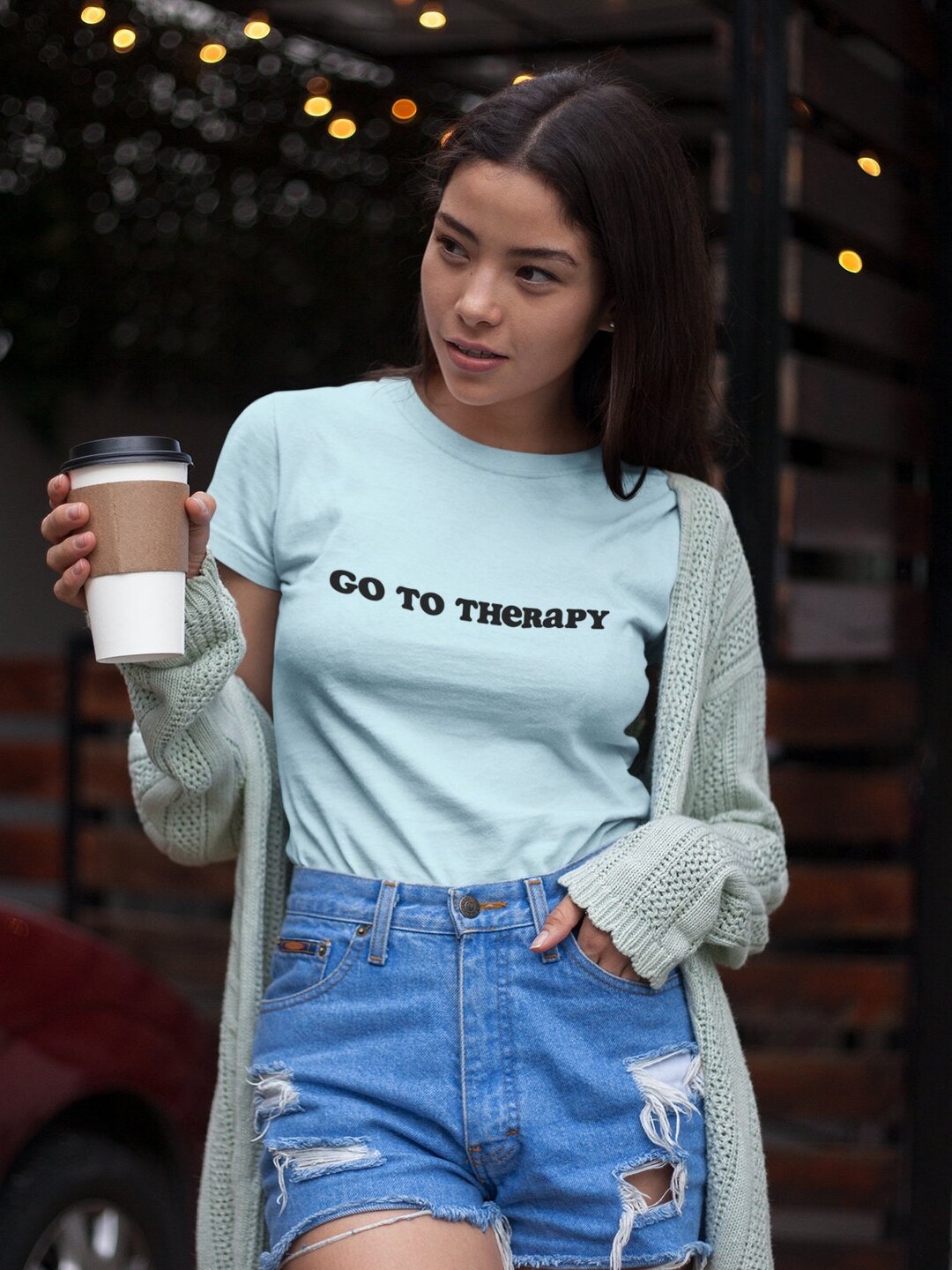Unisex Go to Therapy Tshirt| Vibing Mind T-shirt |suicide Awareness Tee ...