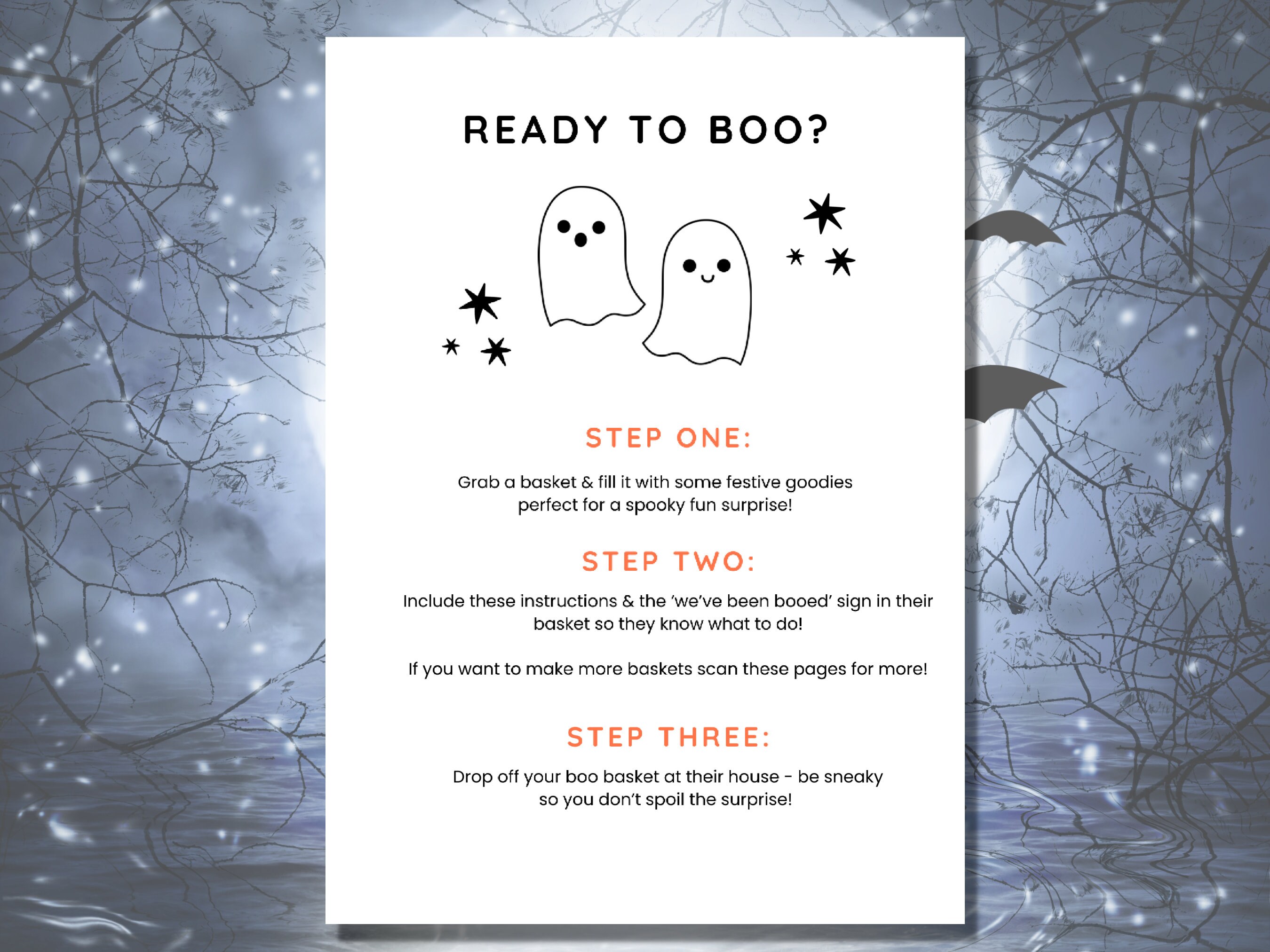 You've Been Booed Halloween Game Kit: Printable Gift Tags (digital ...