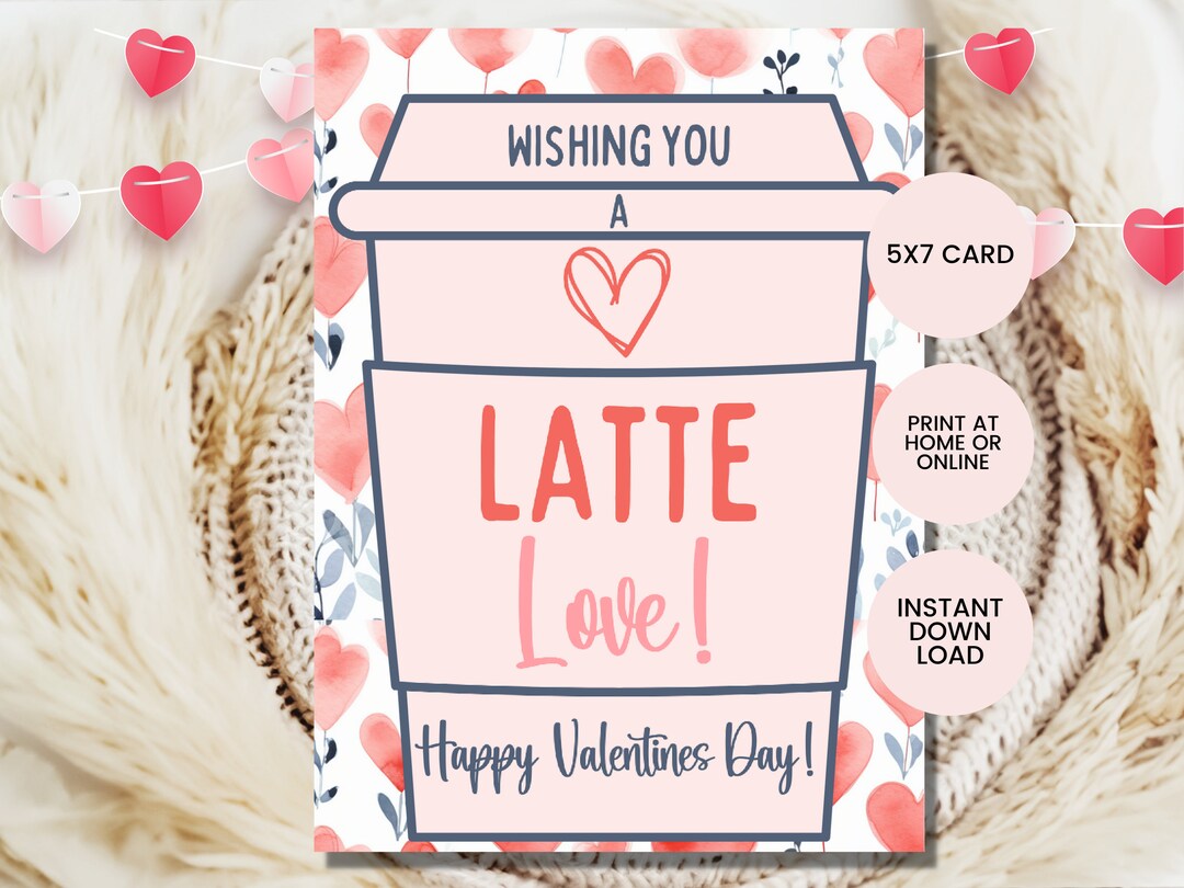 Latte Love, Teacher Valentine, Classroom Valentines, Teacher Thank You ...