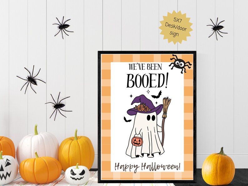 You've Been Booed Kit: Halloween Game, Door Hanger (PDF) - Etsy