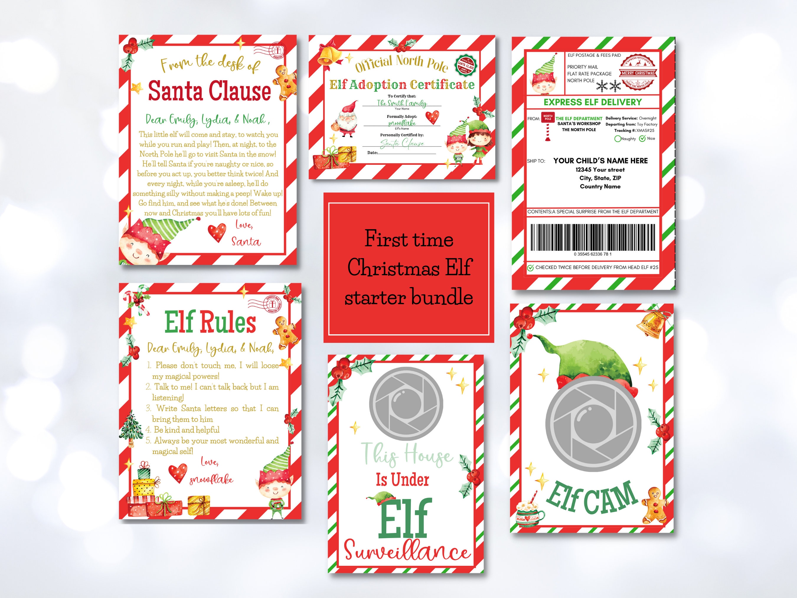 Christmas Elf Introduction, Elf Kit, Letter From Santa, Elf Printable ...