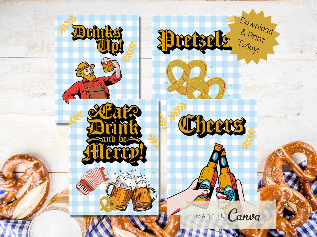 Oktoberfest Party Decor Signs: Printable Beer Fest Flyer (PDF) - Etsy