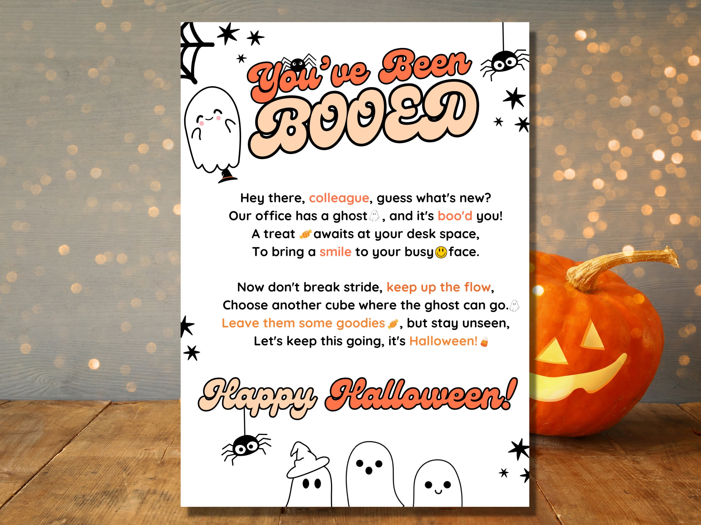 Youve Been Booed, Weve Been Booed, Halloween Printable, Halloween Gift ...