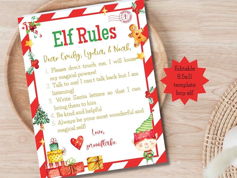 Christmas Elf Introduction, Elf Kit, Letter From Santa, Elf Printable ...