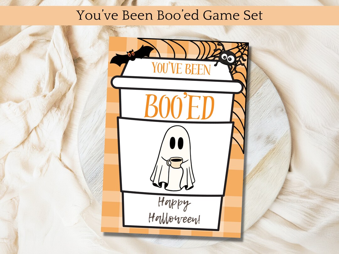 You've Been Booed Halloween Game, You Have Been Booed Printable ...