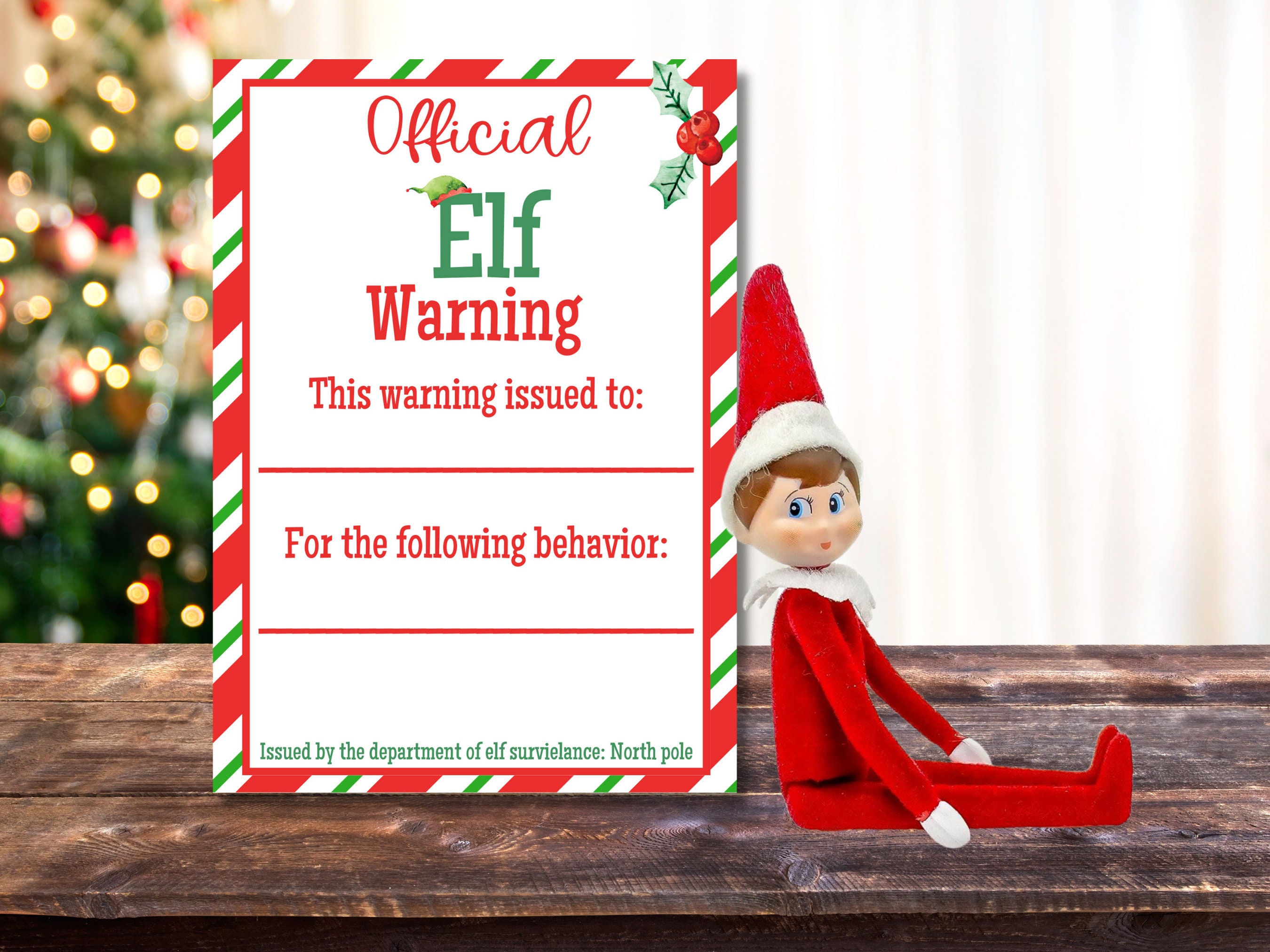 Christmas Elf Introduction Kit: Letter From Santa, Elf Report (digital ...