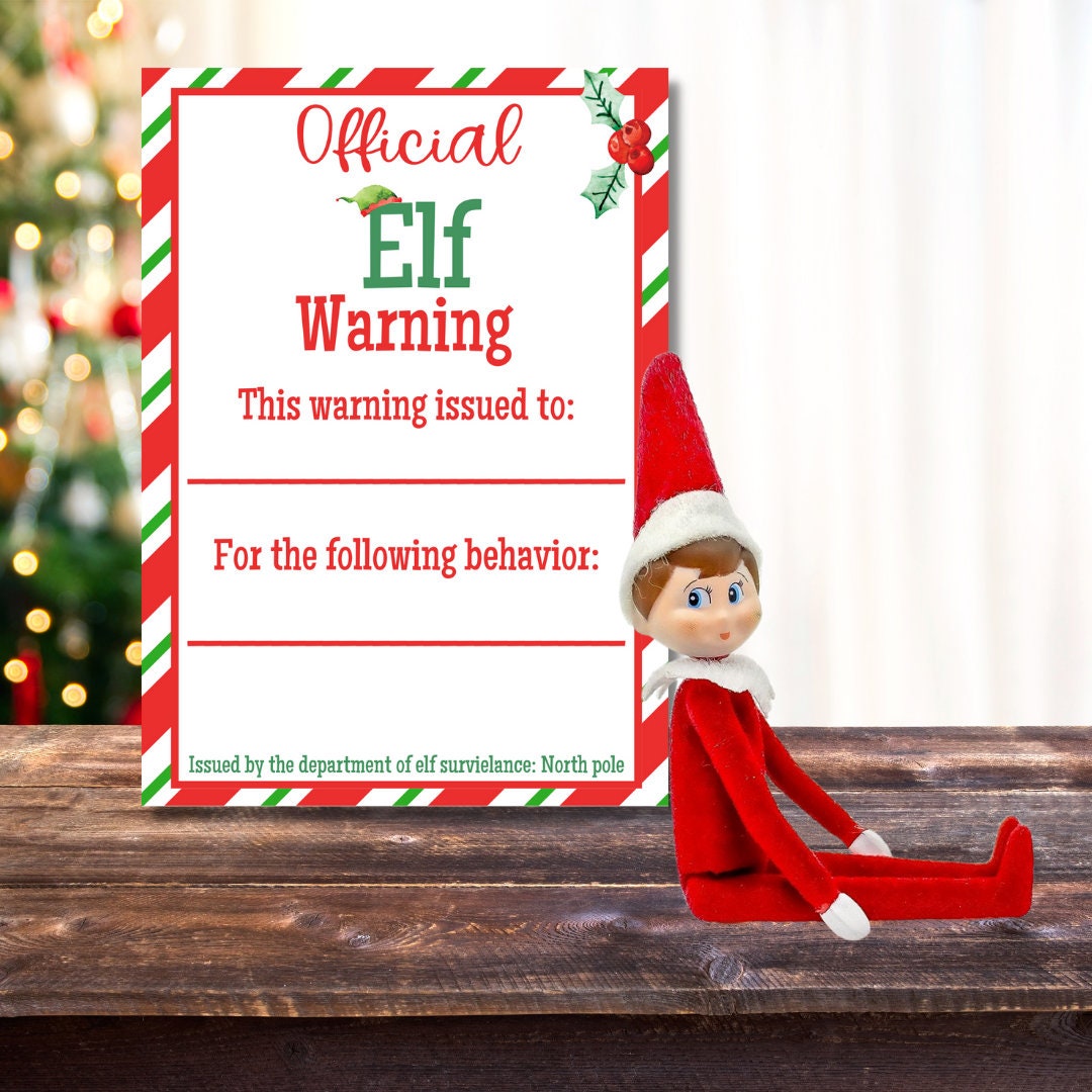 Christmas Elf Introduction Elf Kit Letter From Santa Elf Etsy