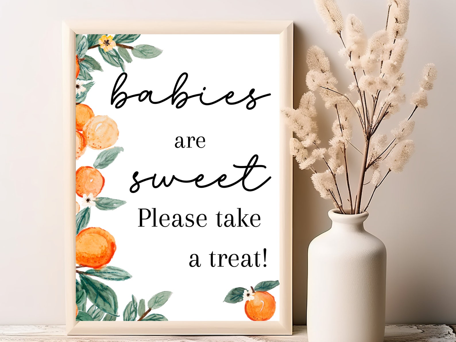 Cutie Baby Shower Dessert Table Sign: 8x10 Printable (digital Download ...