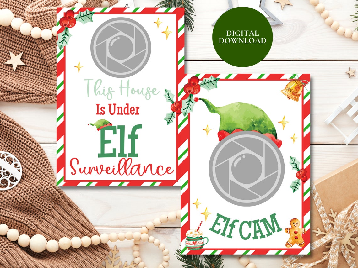 Christmas Elf Introduction Kit: Letter From Santa, Elf Report (digital ...