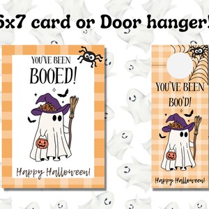 You've Been Booed Kit: Halloween Game, Door Hanger (PDF) - Etsy