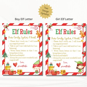 Editable Elf Rules, Elf Arrival Rules, Elf Printable, Elf Sign ...