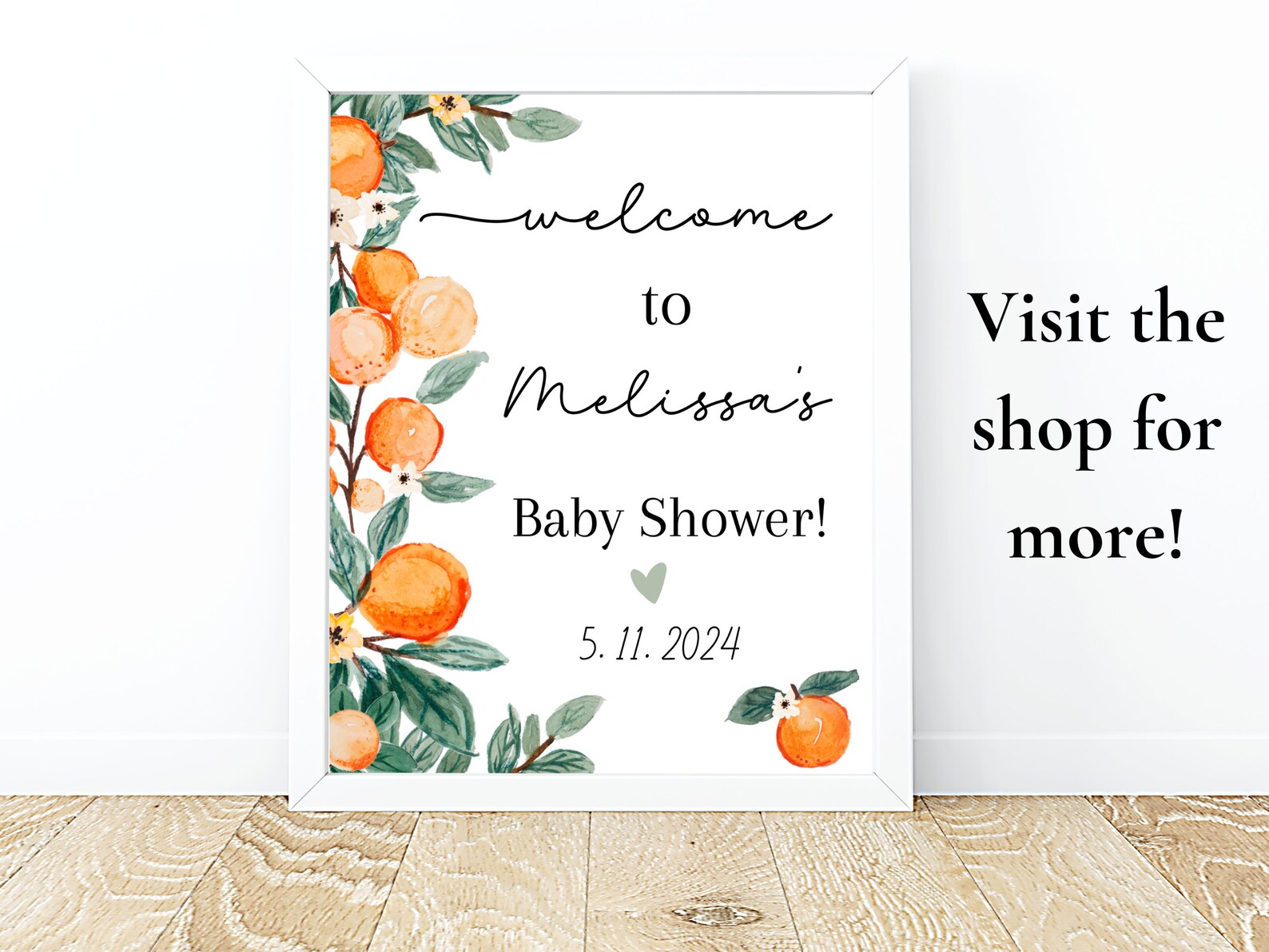 Cutie Baby Shower Dessert Table Sign: 8x10 Printable (digital Download ...