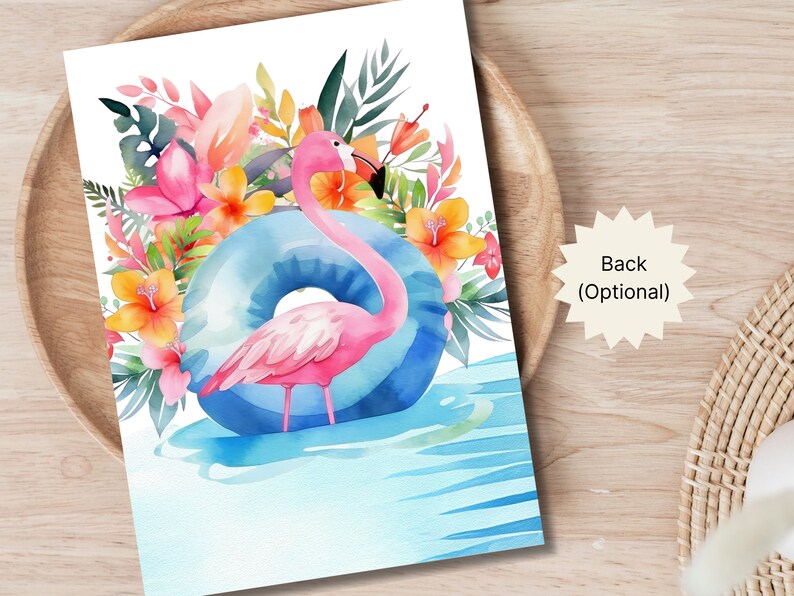 Tropical Pool Party Birthday Invitation, Pool Party Flamingo Invitation ...