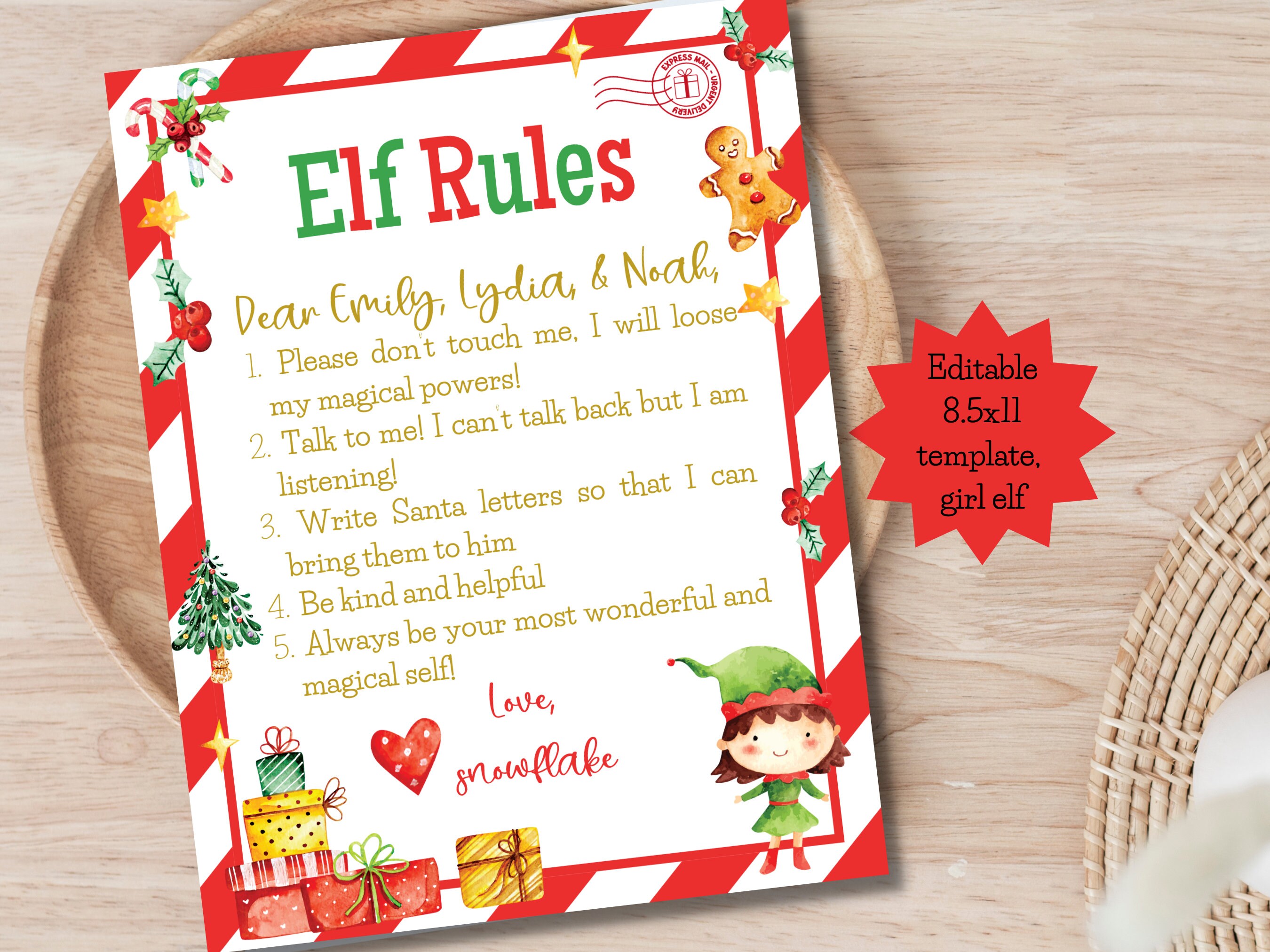 Christmas Elf Introduction, Elf Kit, Letter From Santa, Elf Printable ...