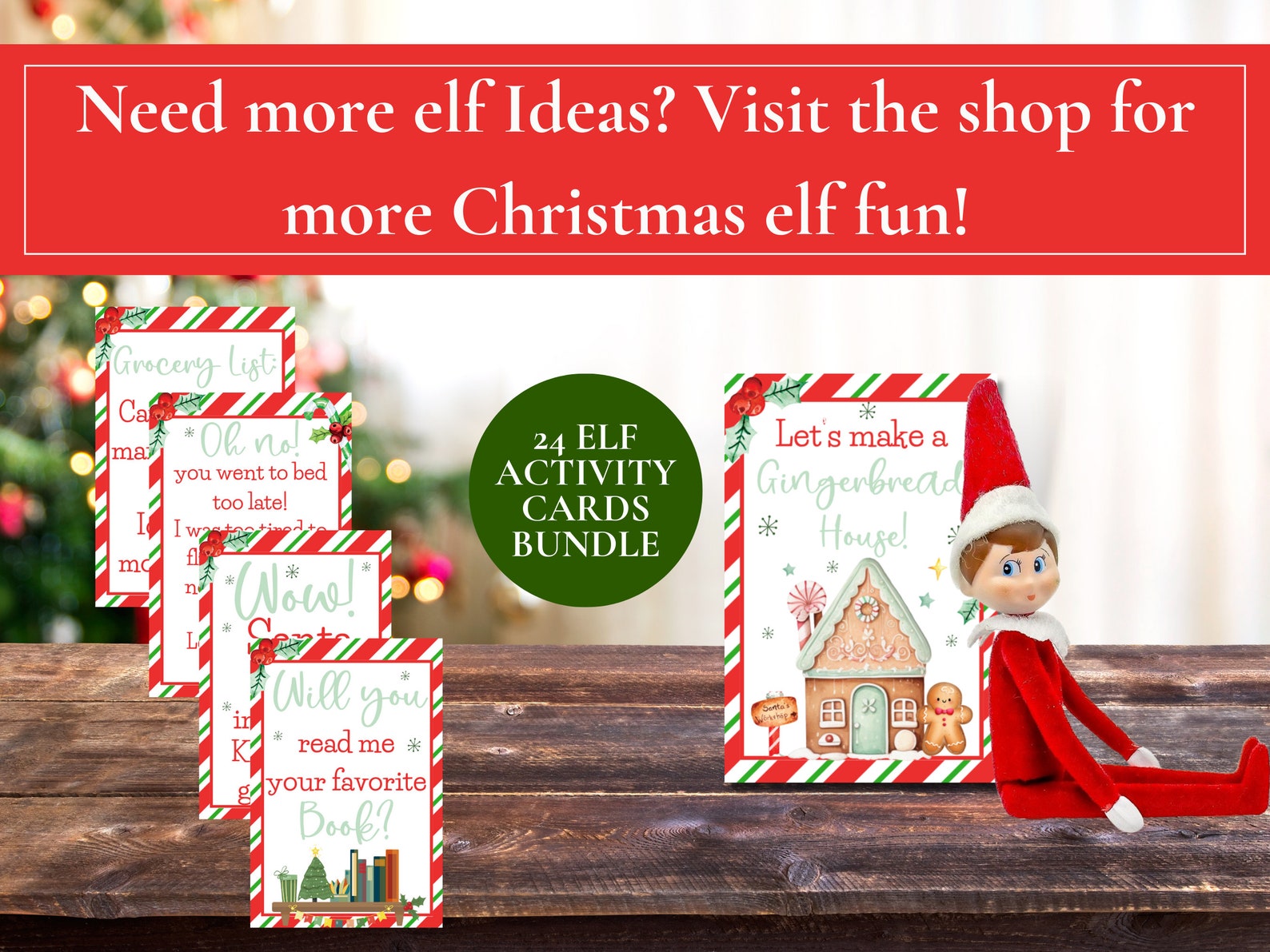 Christmas Elf Introduction Kit: Letter From Santa, Elf Report (digital ...