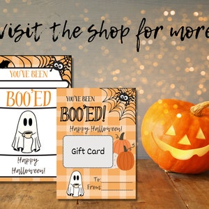 You've Been Booed Kit: Halloween Game, Door Hanger (PDF) - Etsy