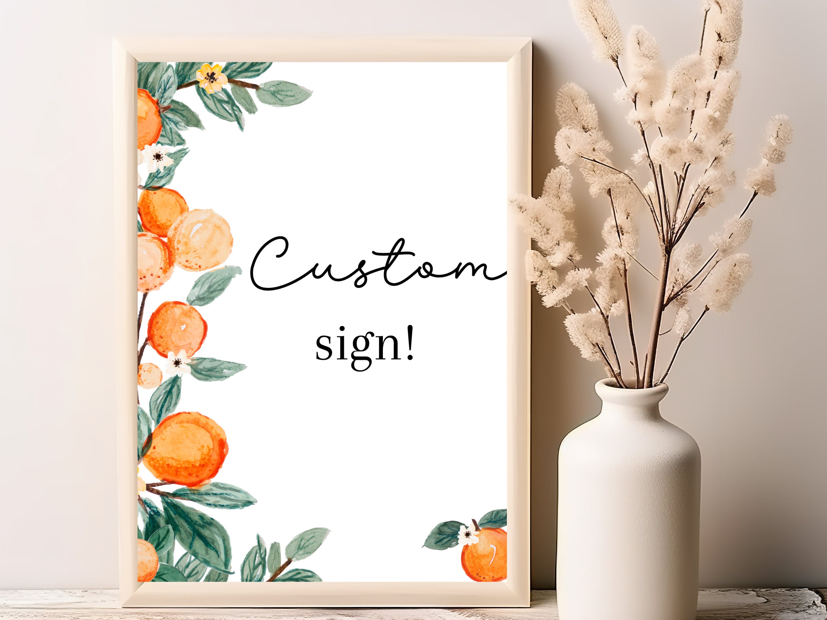 Little Cutie Baby Shower Custom Sign Template, Little Cutie is on the ...