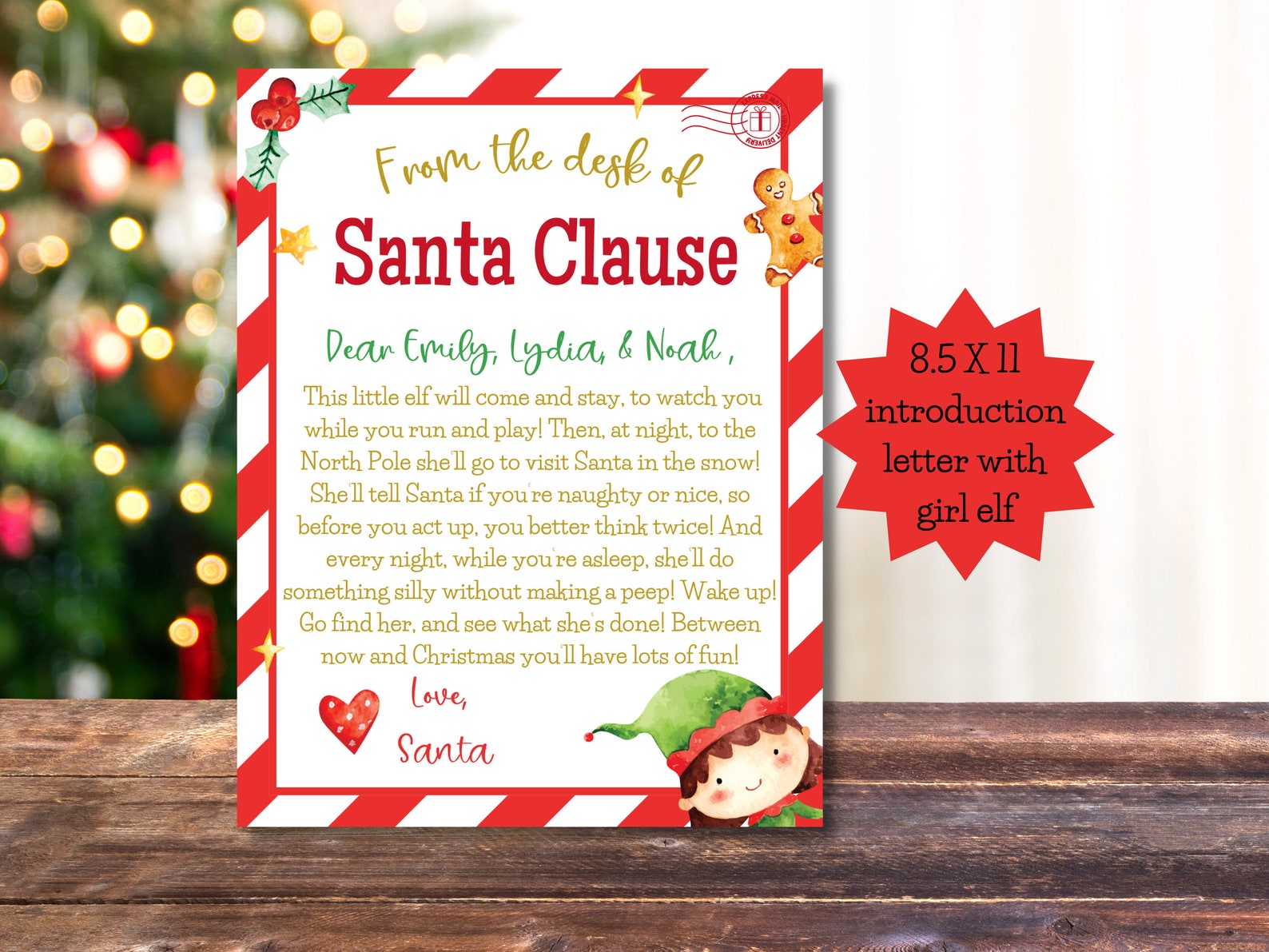 Christmas Elf Introduction, Elf Kit, Letter From Santa, Elf Printable ...