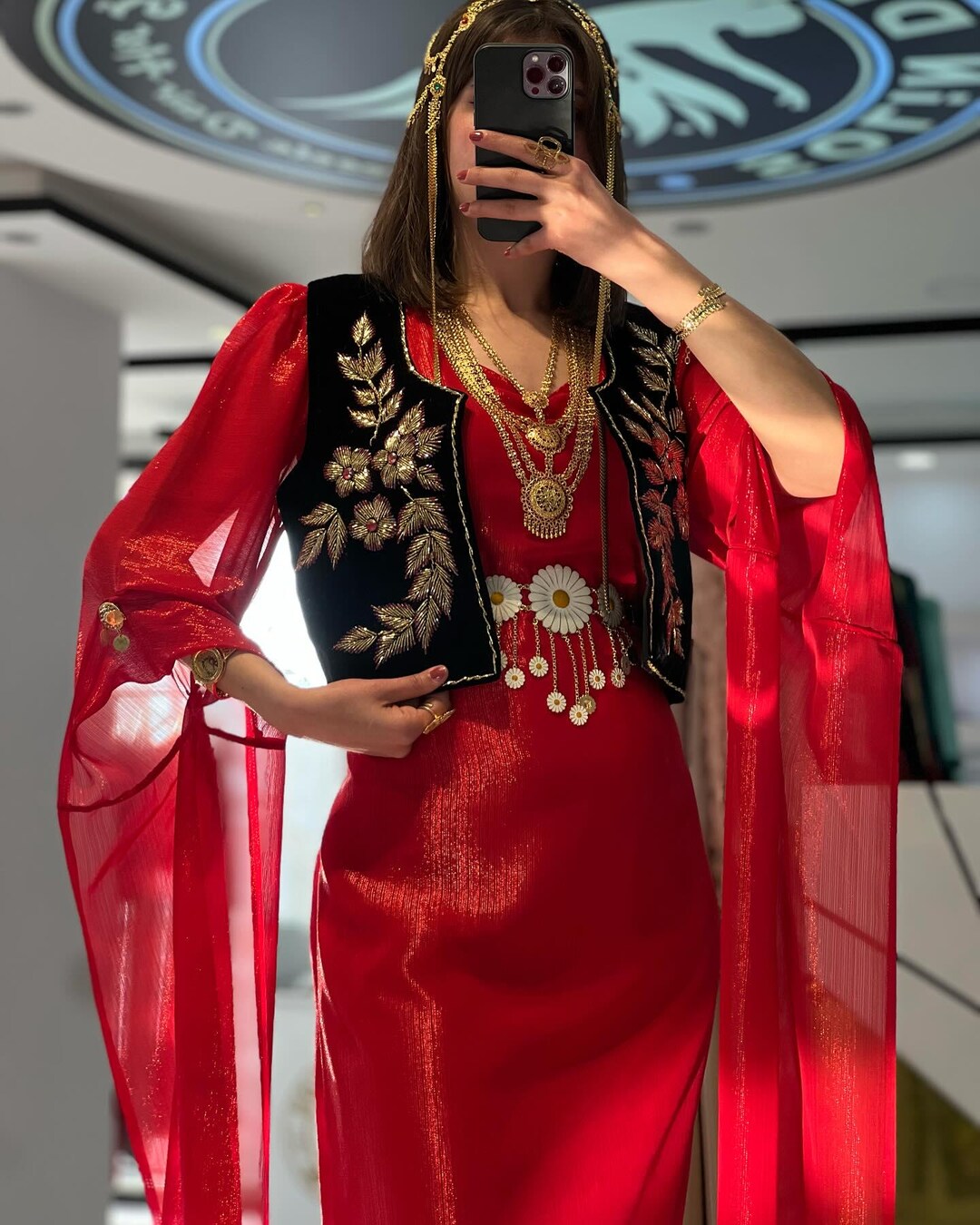 Kurdish Dress Traditional Kaftan Abaya, Kras Fistan Newroz Wedding ...