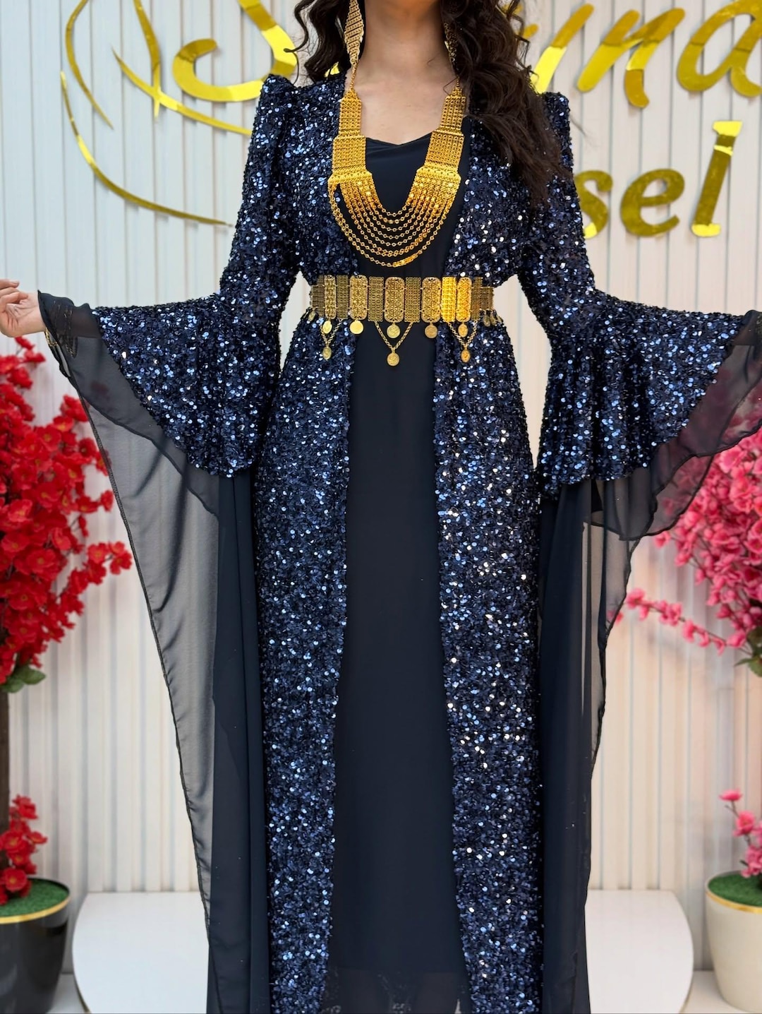 Kurdish Dress Traditional Kaftan Abaya, Kras Fistan Newroz Wedding ...