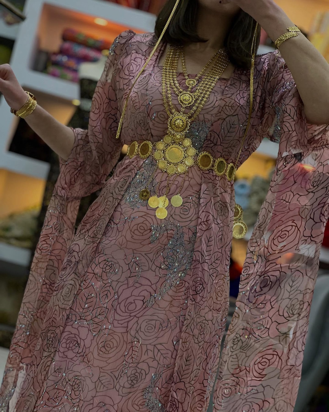 Kurdish Dress Traditional Kaftan Abaya, Kras Fistan Newroz Wedding ...