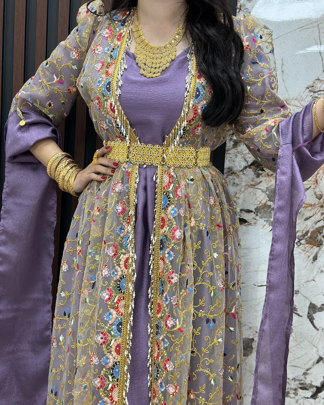 Kurdish Dress Traditional Kaftan Abaya, Kras Fistan Newroz Wedding ...