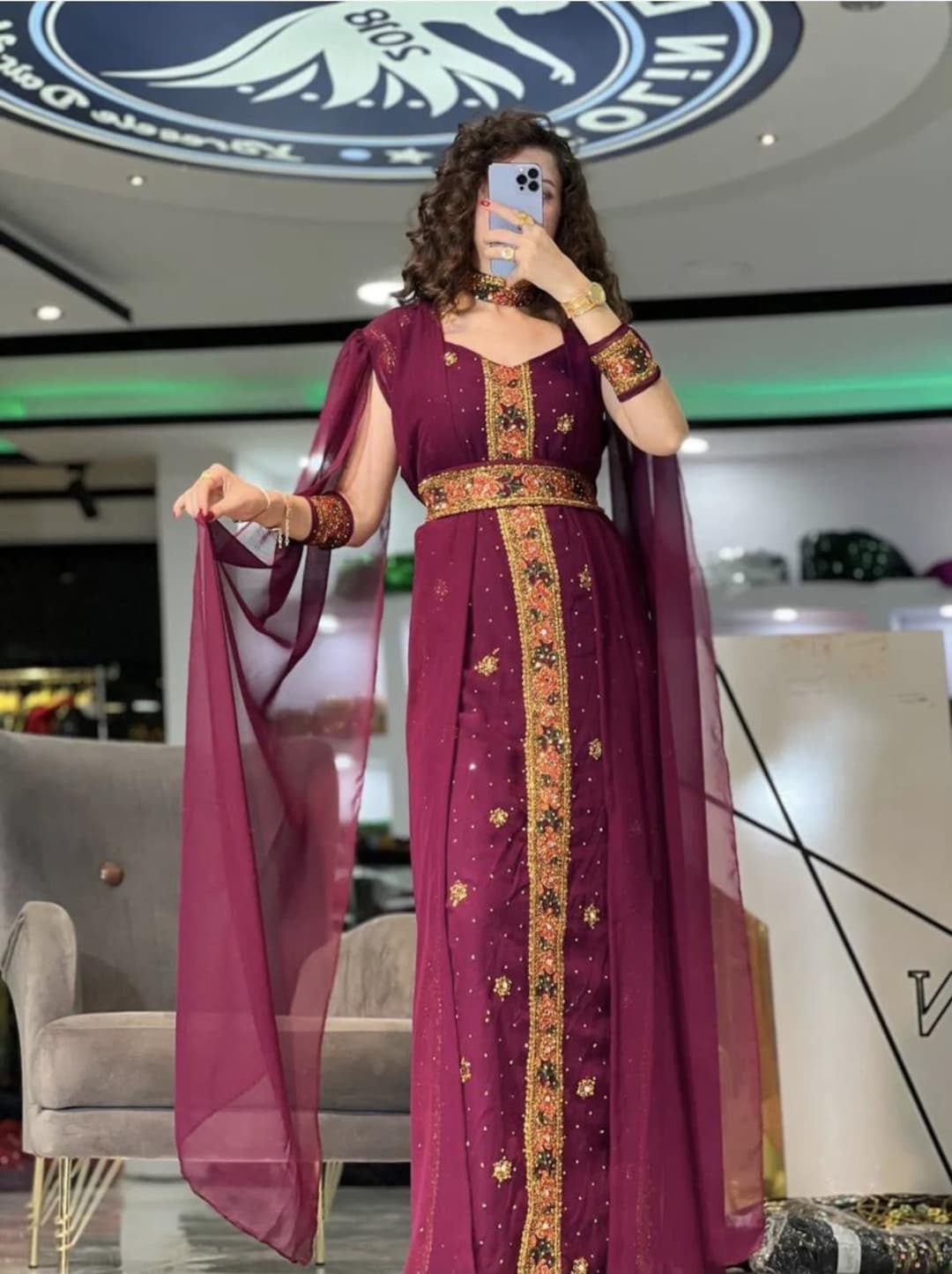 Kurdish Dress Traditional Kaftan Abaya, Kras Fistan Newroz Wedding ...