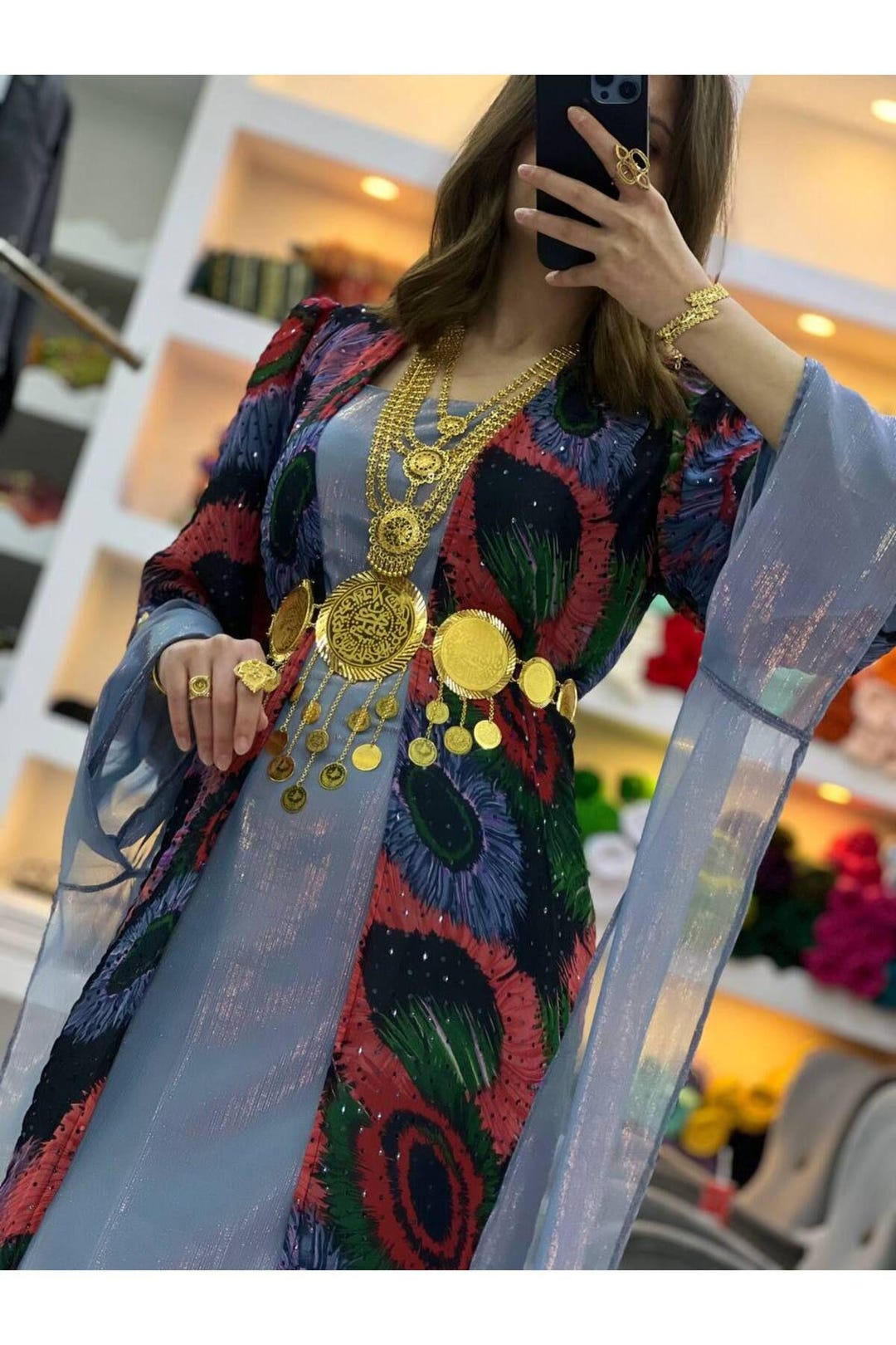 Kurdish Dress Traditional Kaftan Abaya, Kras Fistan Newroz Wedding ...