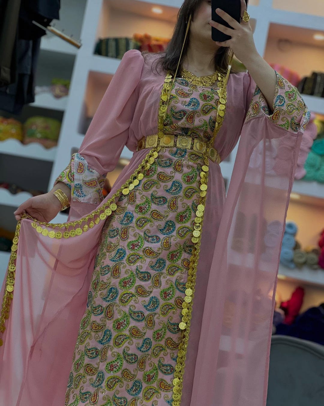 Kurdish Dress Traditional Kaftan Abaya, Kras Fistan Newroz Wedding ...