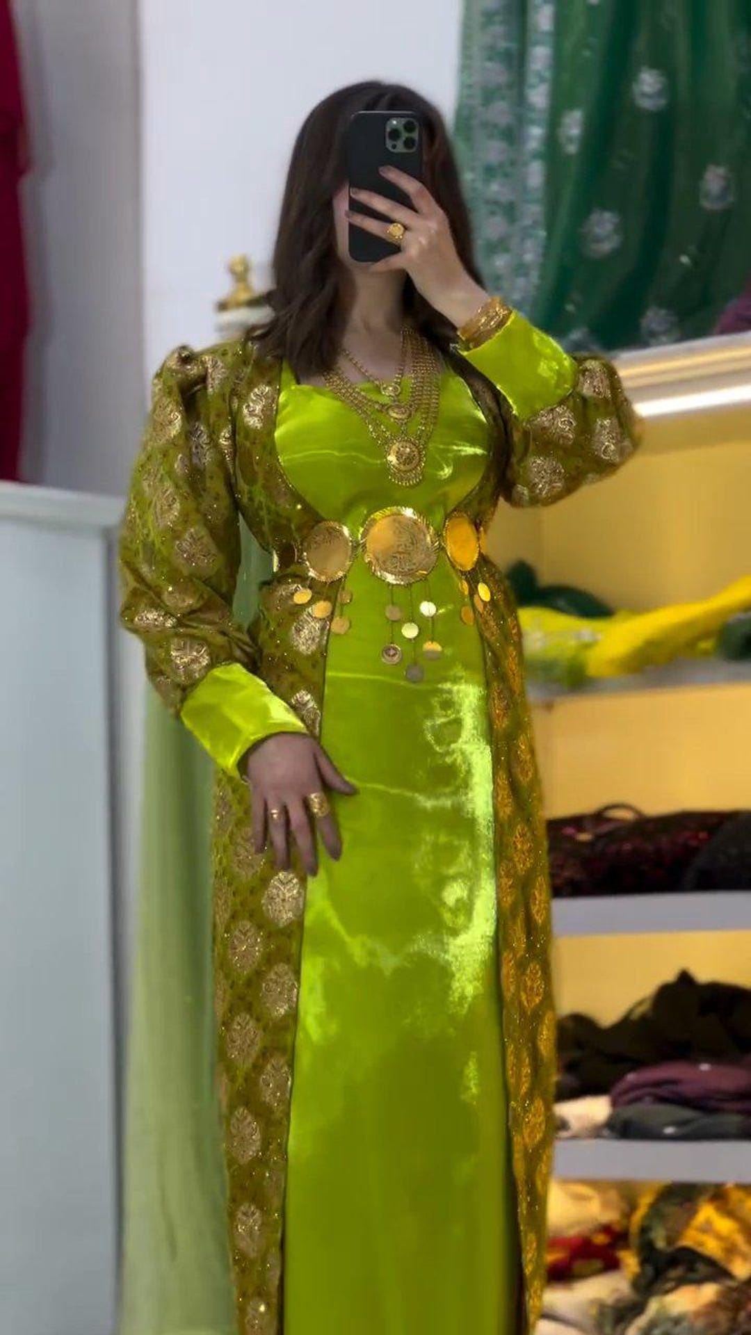 Kurdish Dress Traditional Kaftan Abaya, Kras Fistan Newroz Wedding ...