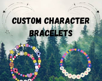 Custom Character/fandom/name Kandi Bracelets - Etsy