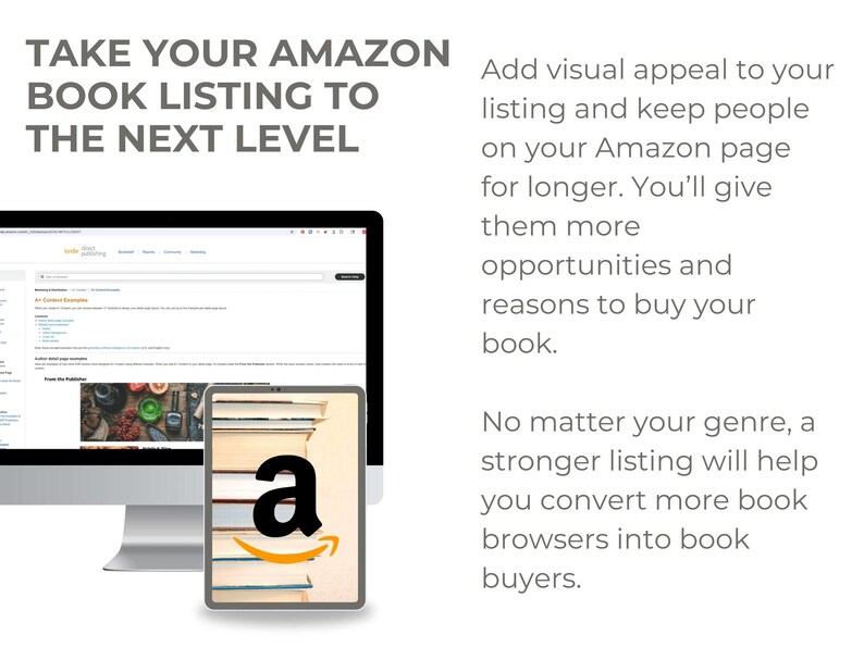 KDP A+ Content Templates | 50 Canva Designs and Amazon Listing Guide - Etsy