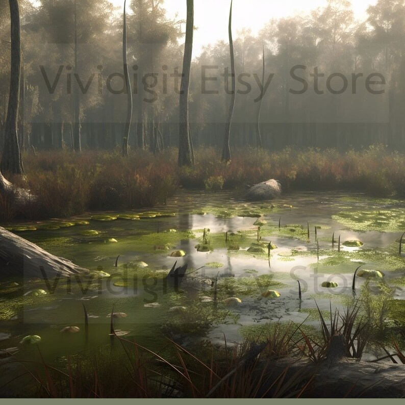 8 Swamp Digital Photo Backdrop | Photography Background | Spring ...