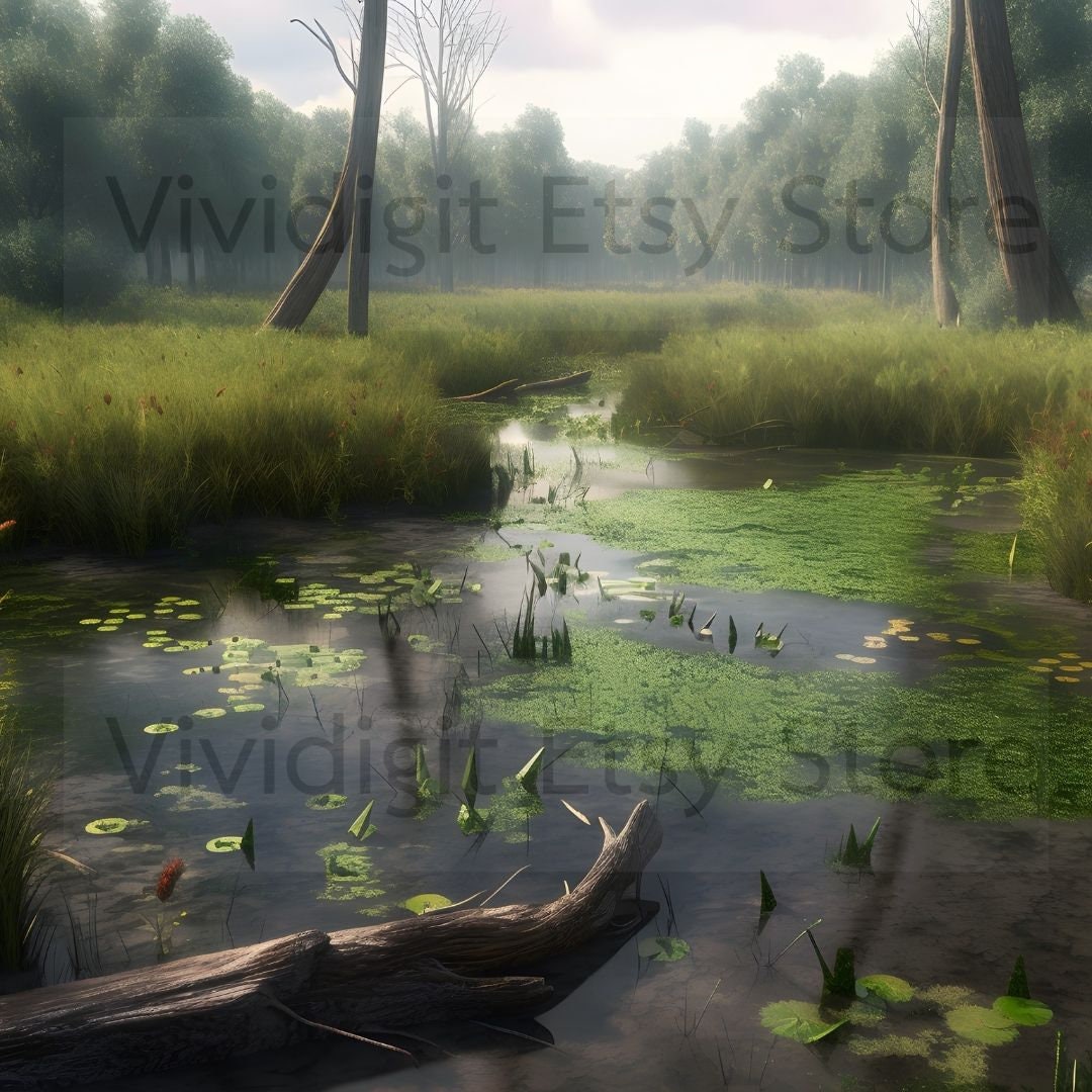 8 Swamp Digital Photo Backdrop | Photography Background | Spring ...