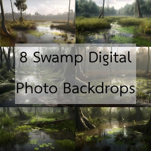 8 Swamp Digital Photo Backdrop | Photography Background | Spring ...