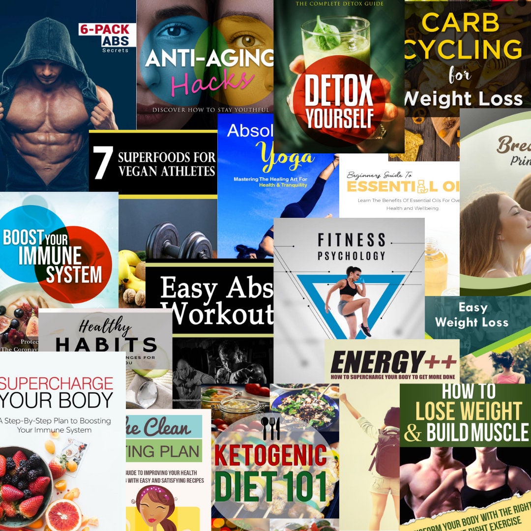 1255 Health & Fitness PLR/MRR Ebooks Bundle for Resale - Workout/food ...