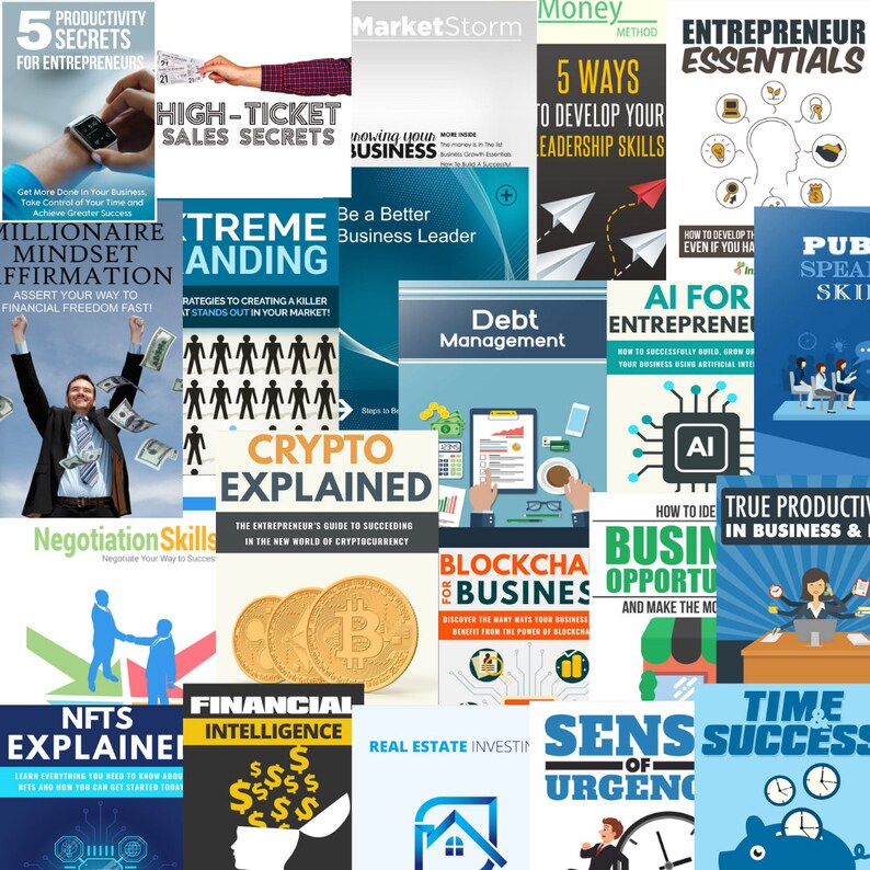 683 Business & Money PLR/MRR Ebooks Bundle About for Financial Freedom, Wealth and Money ...