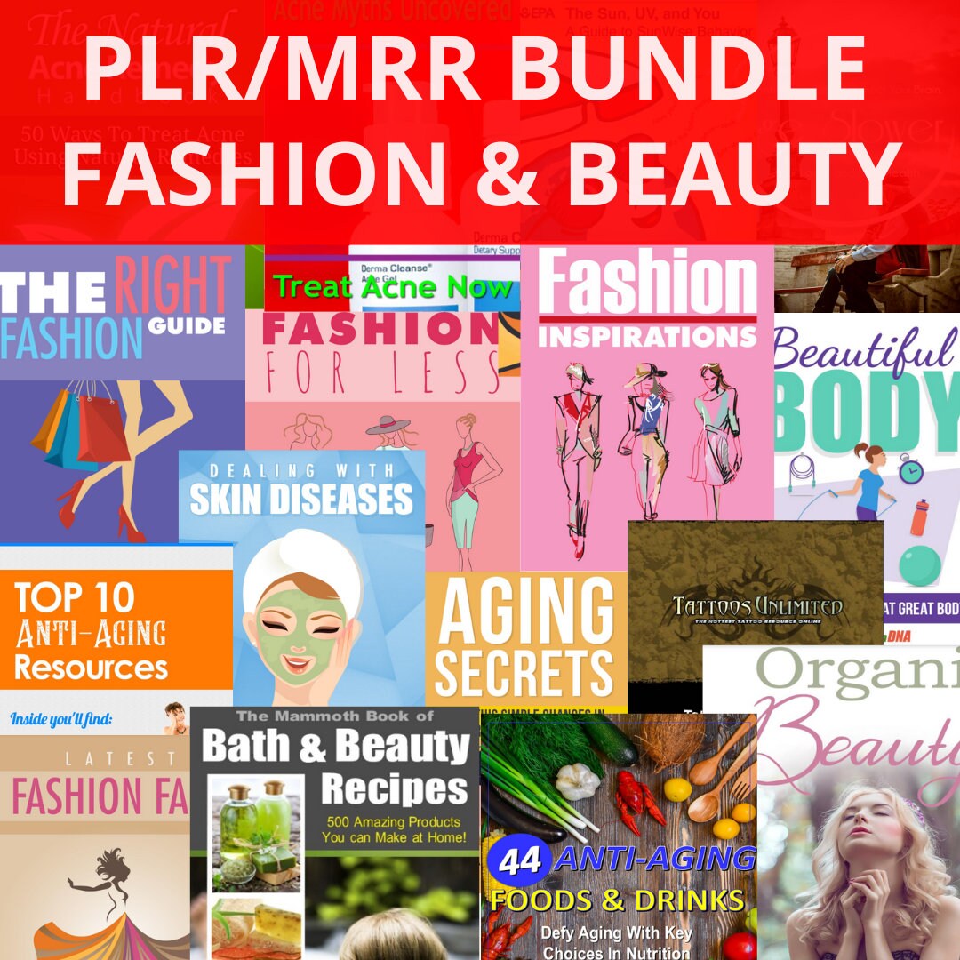 Ultimate PLR/MRR Bundle Pack Self-improvement, Fashion, Dating, Health ...