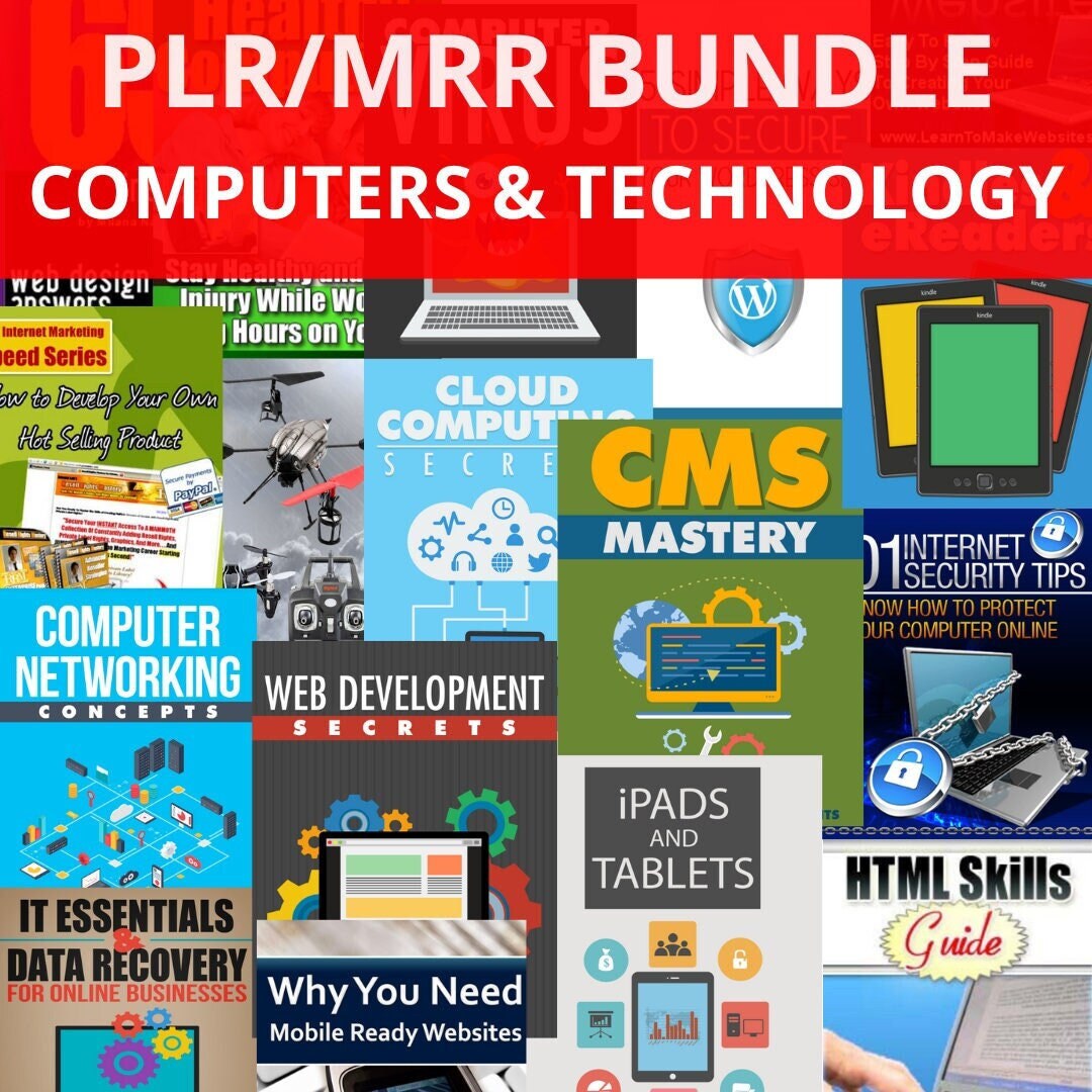 468 Computers & Technology PLR/MRR Ebooks Bundle: Wordpress ...