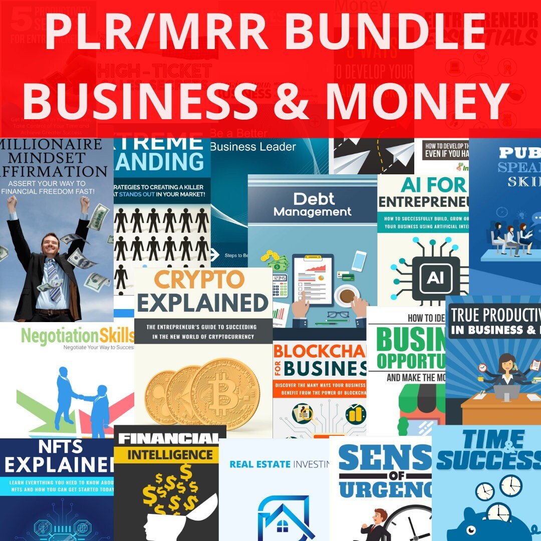 683 Business & Money PLR/MRR Ebooks Bundle About for Financial Freedom ...