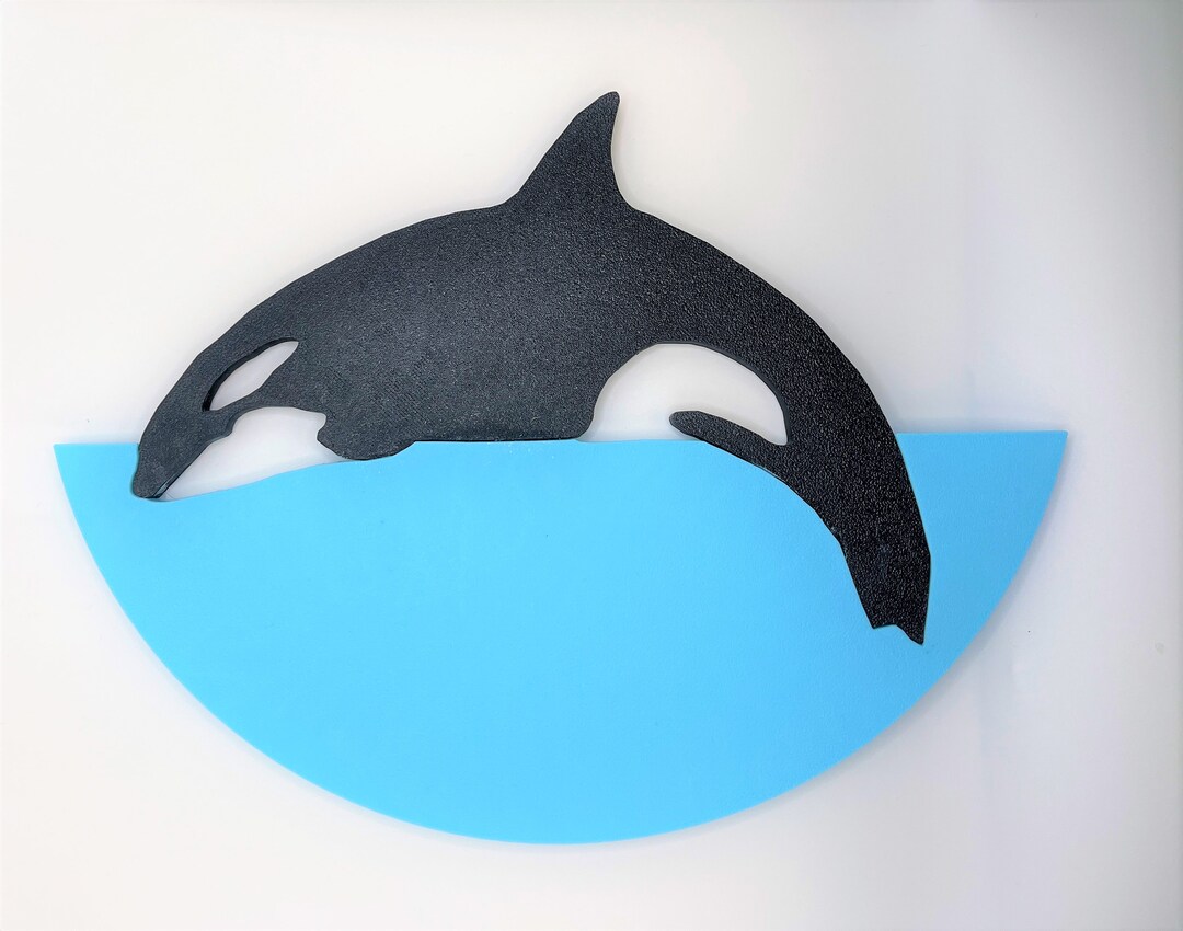 Orca Whale Wall Decor Killer Whale Wall Hang Custom Animal Wall Art - Etsy