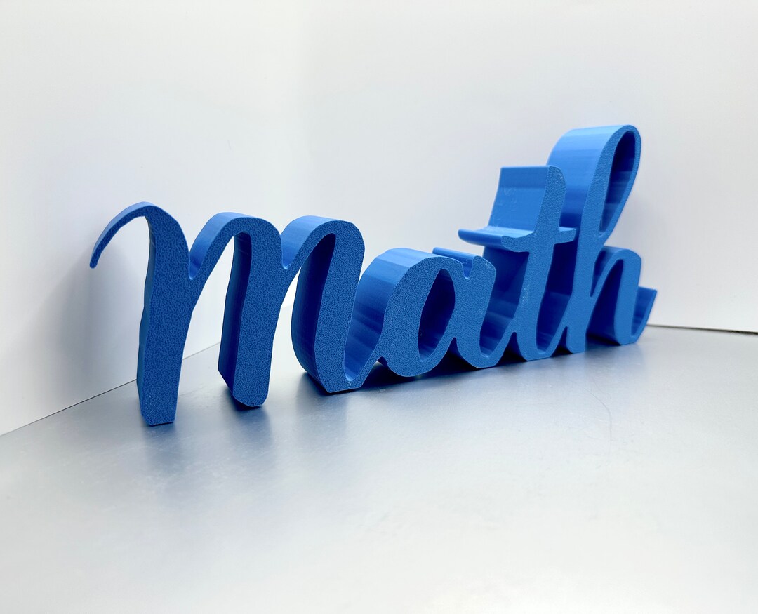 Cursive Math Teacher Desk Decor Custom Math Teacher Gift - Etsy