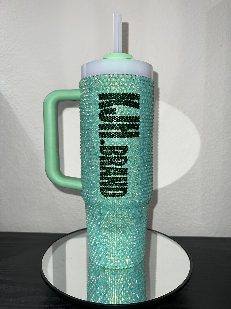 Bling Rhinestone 30oz Stanley Cup + Custom Logo - Etsy