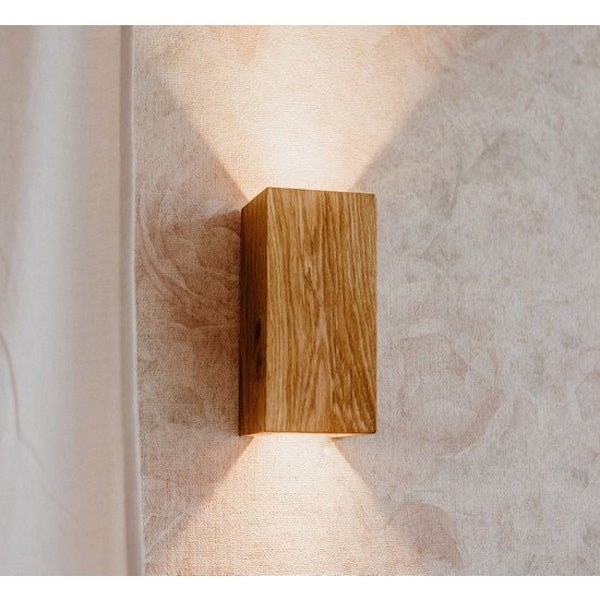 Wooden Wall Sconce - Etsy