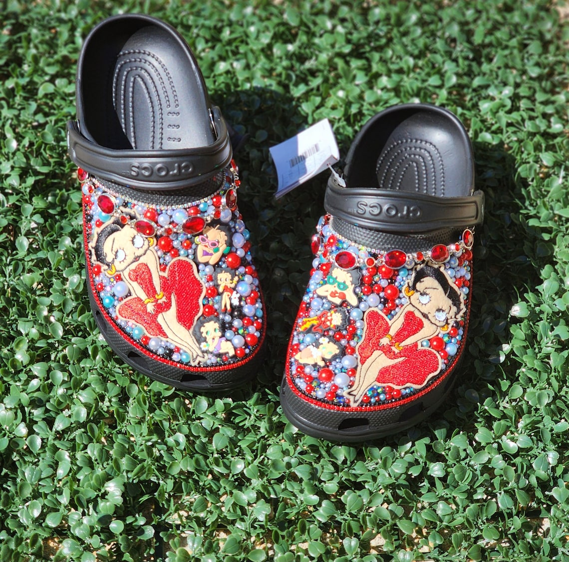 Betty Boop Inspired Customize Crocs, Crocs, Custom Crocs, Betty Boop ...